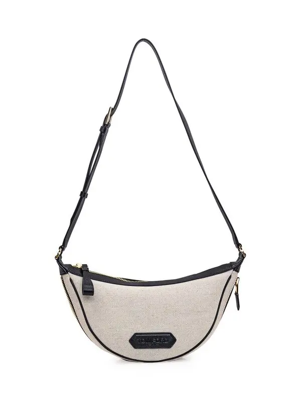 TOM FORD Logo Shoulder Bag - Black