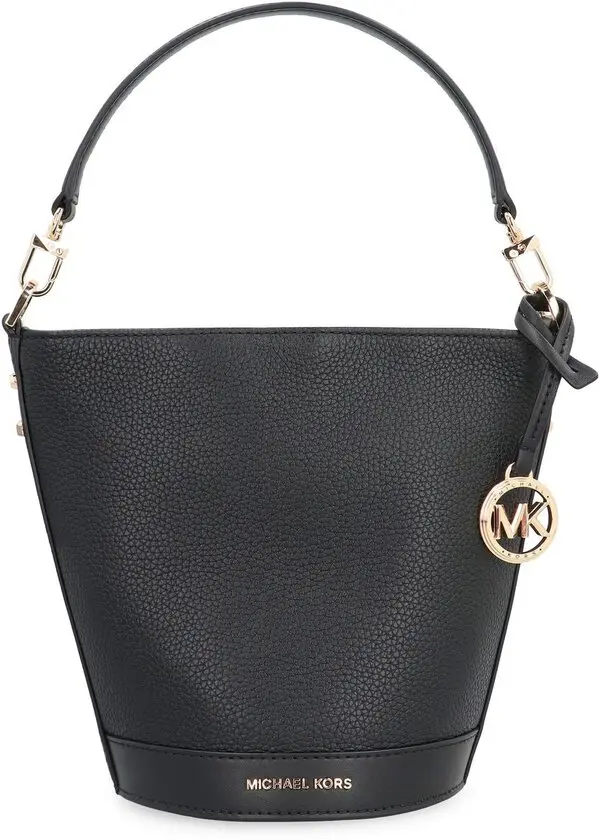 Michael Kors Townsend Leather Bucket Bag - Black