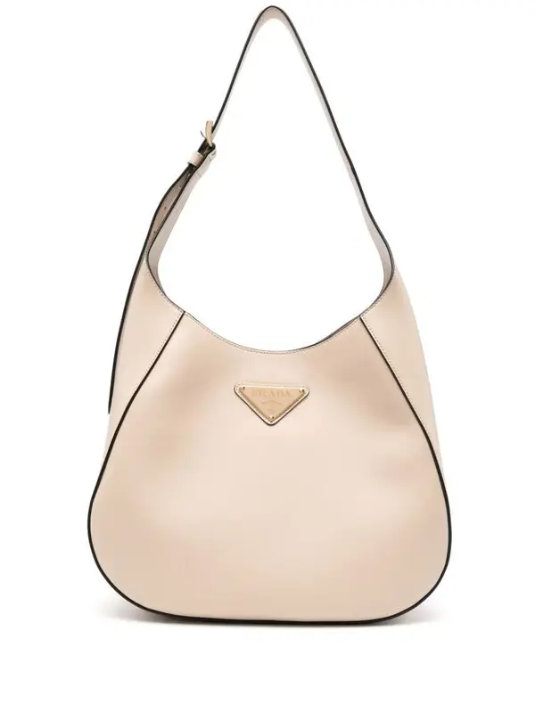 Buy Prada Triangle-logo Leather Shoulder Bag - White At 15% Off