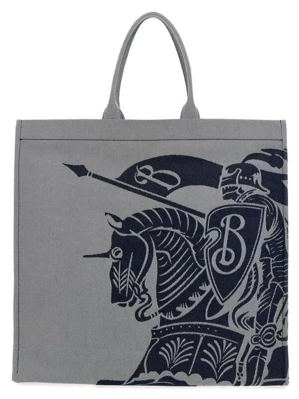 Burberry Cotton Tote Bag - Grey