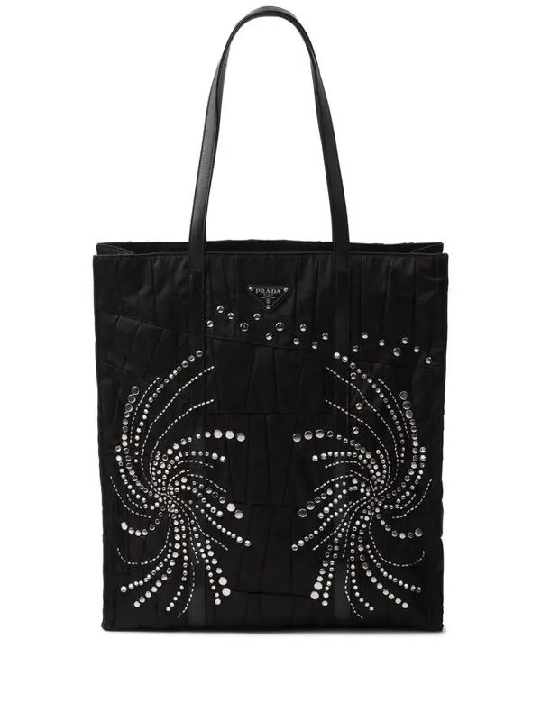 Prada Re-nylon Patch Shopping Bag