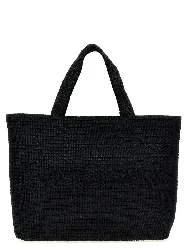 Saint Laurent Rafia Tote Bag