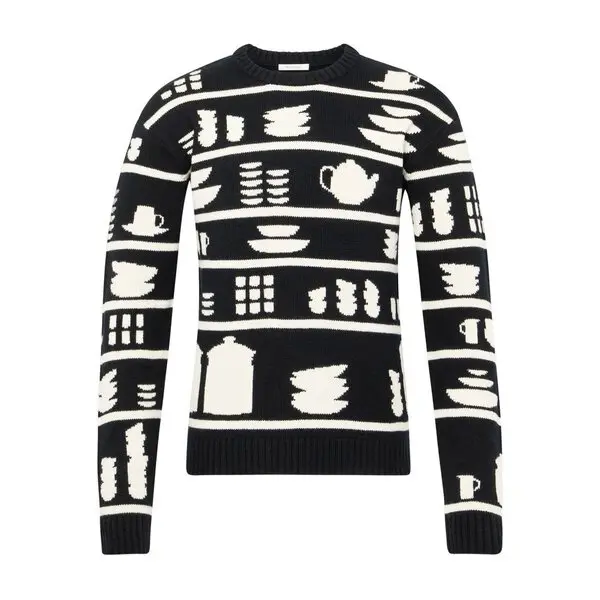JW Anderson Knitted Crew Neck Sweater - Multicolor