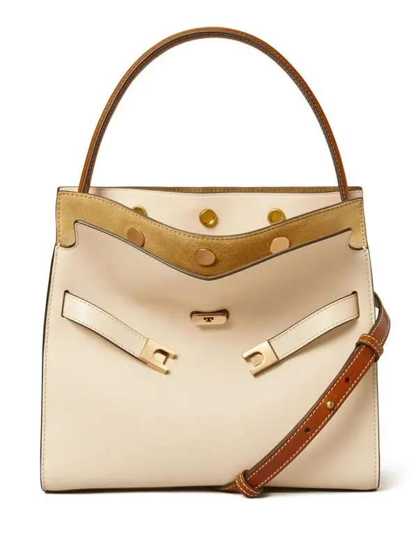 Tory Burch Lee Radziwill Small Double Bag - Beige