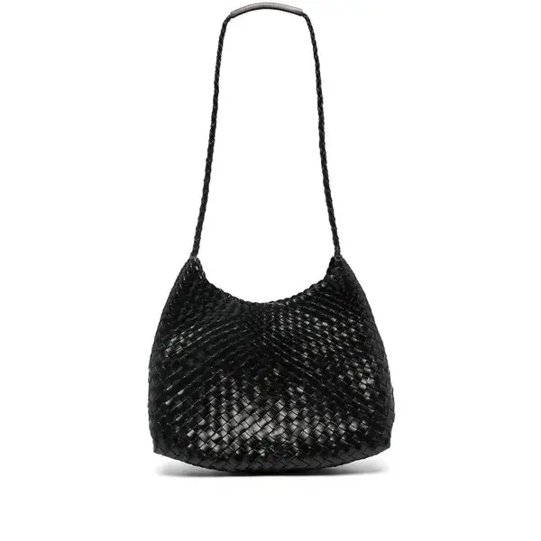 Dragon Diffusion Grained Leather Shoulder Bag - Black