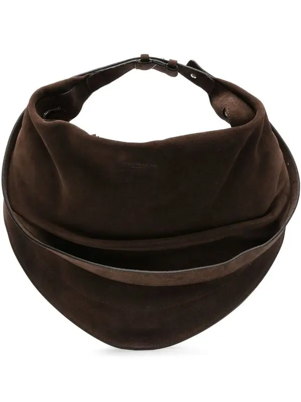 FEDERICO CINA Tortellino' Suede Handbag - Brown