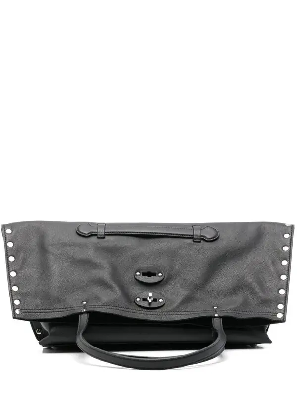 ZANELLATO A'spasso Medium Leather Handbag - Black