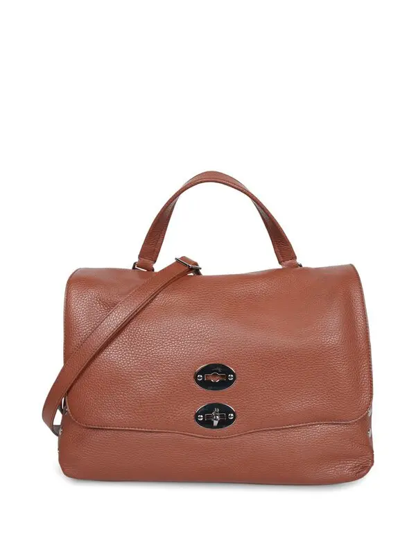 ZANELLATO Hammered Leather Bucket Bag - Brown