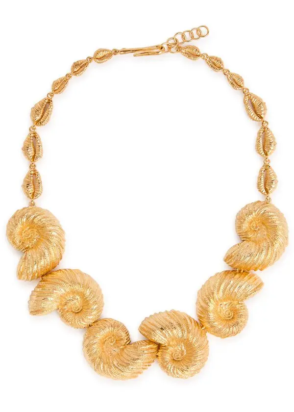 Joanna Laura Constantine Seashell -plated Necklace - Gold