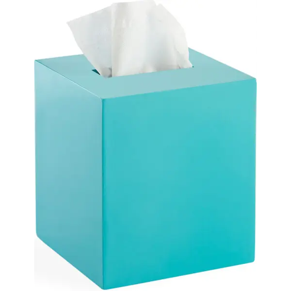 Jonathan Adler Lacquer Tissue Box - Robin's Egg Blue