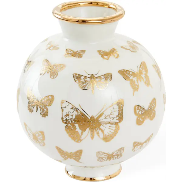 Jonathan Adler Botanist Round Butterfly Vase