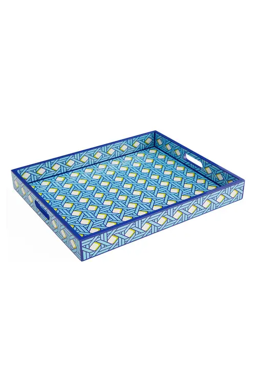 Jonathan Adler Basketweave Lacquer Tray