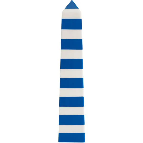 Jonathan Adler Cabana Obelisk Acrylic Sculpture