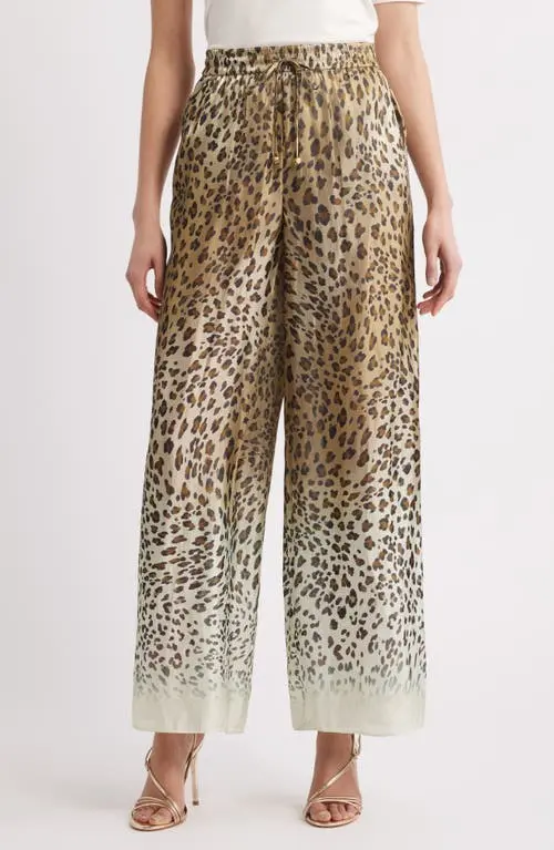 Kobi Halperin Print Ombré Wide Leg Pants