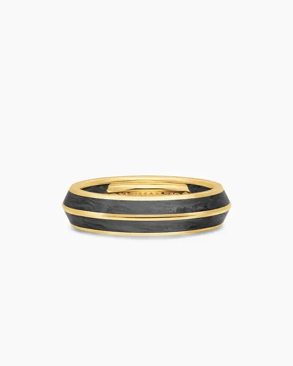 David Yurman Knife Edge Band Ring - Forged Carbon