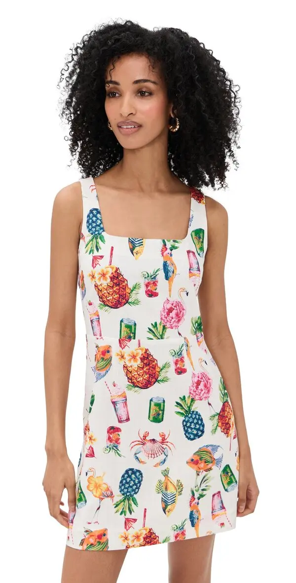 Moon River Printed Mini Dress