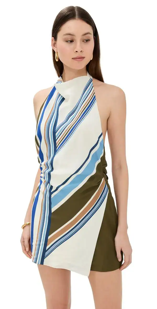 sir thistle halter mini dress Sir Thistle Halter Mini Dress – Lizzie Lend main image 1
