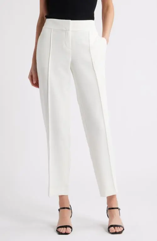 KASPER Flat Front Slim-fit Pants