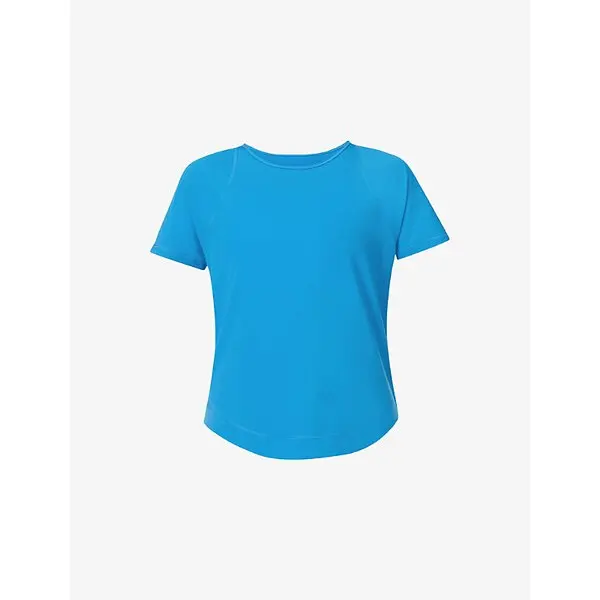 Sweaty Betty Breathe Easy Running Short-sleeve T-shirt - Tidal Blue