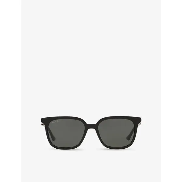 Gucci Gg1493s Square-frame Sunglasses - Black