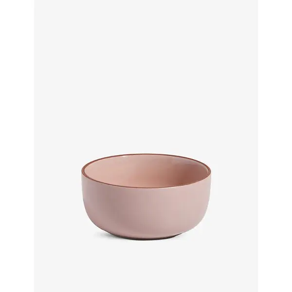 OUR PLACE Contrast-rim Ceramic Soup Bowls Set Of Four - Spice