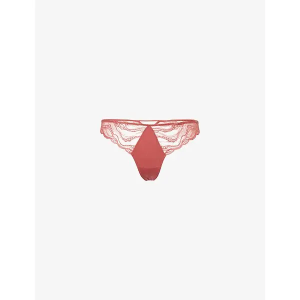 Calvin Klein Sensual Stretch-lace Thong - Terrazzo