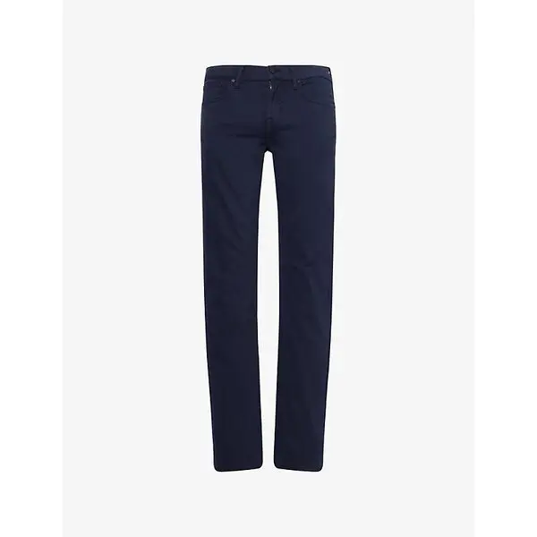 7 For All Mankind Slimmy Tapered-leg Stretch-cotton Blend Trousers