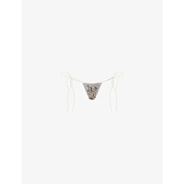 JADED LONDON Button Self-tie Bikini Bottom