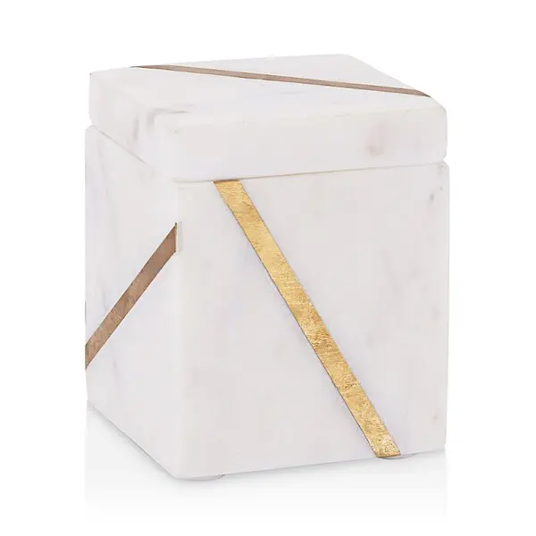KASSATEX Marble Brass Cotton Jar
