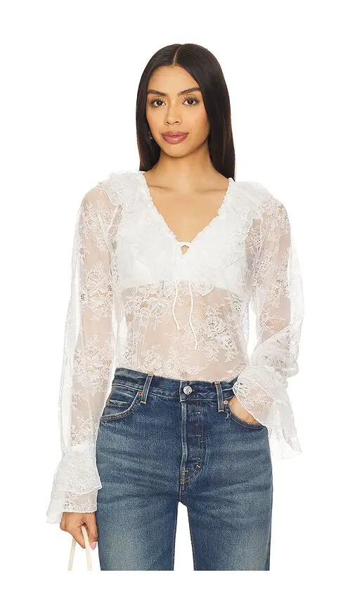 Steve Madden Hampton Blouse - Cloud Dancer