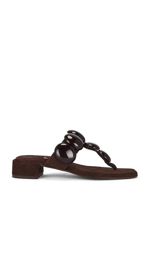 Jeffrey Campbell Espresso Beaded Sandals