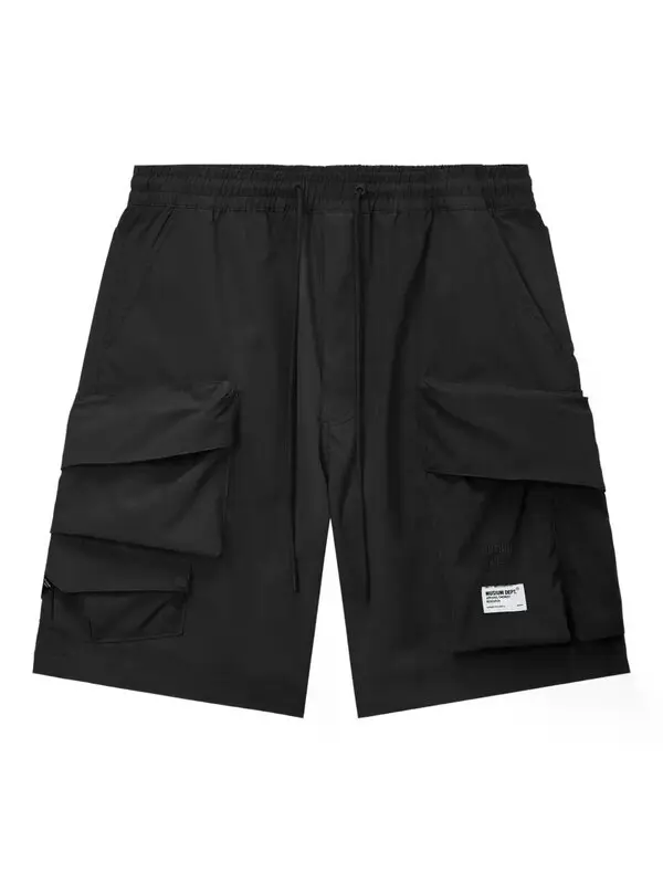 MUSIUM DIV. Logo-embroidered Bermuda Shorts - Black