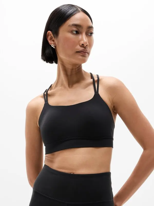 Athleta Perfect Form Sports Bra A-c - Black