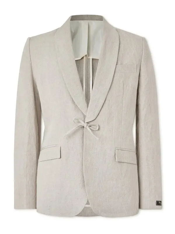 A KIND OF GUISE Shinji Linen Suit Jacket - Neutrals