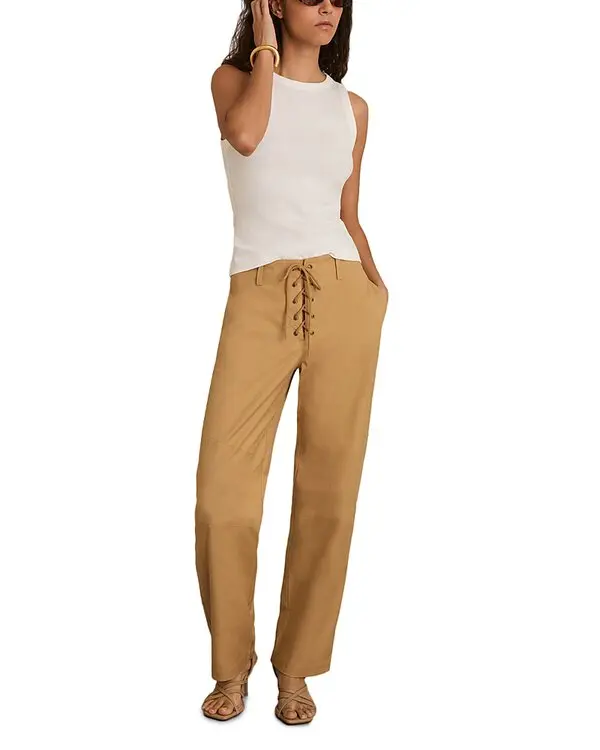 REISS Clement Tapered Pants - Tan