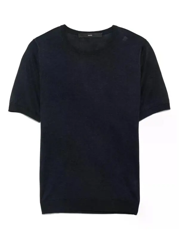 SAPIO Fine-knit T-shirt - Blue