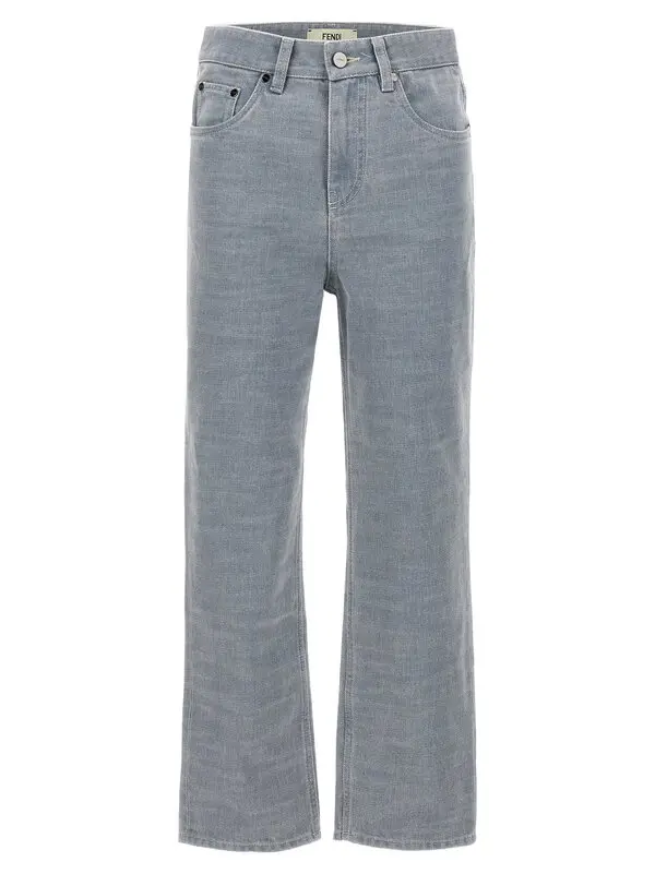 Fendi Go-to' Cotton Denim Jeans