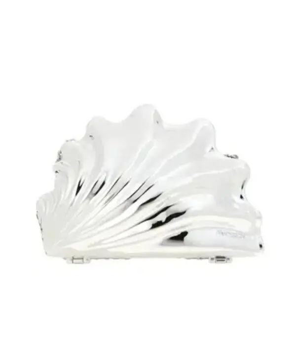 JW Anderson Shell Clutch - Silver 910