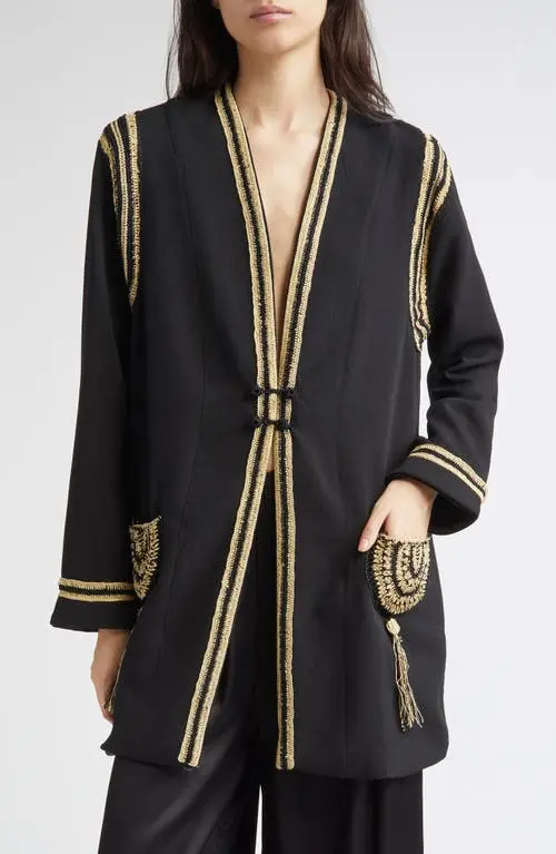 BODE Weedy Crochet Jacket