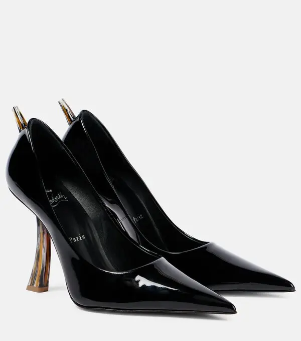CHRISTIAN LOUBOUTIN Kate Clawmax 100 Patent Leather Pumps