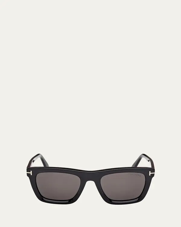 TOM FORD Lelio Square Sunglasses - Shiny Black