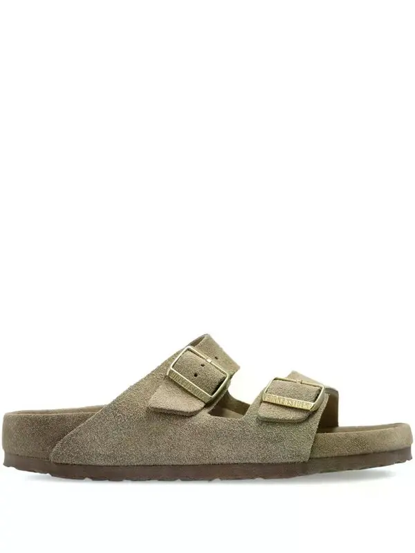 BIRKENSTOCK Arizona Double-buckle Slide Sandals - Brown