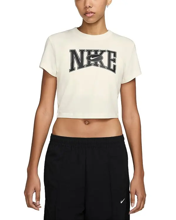 Nike Slim Cropped Tee - Sail