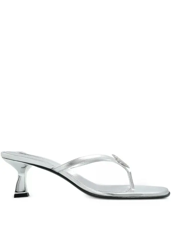 NODALETO Metallic-leather Sandals