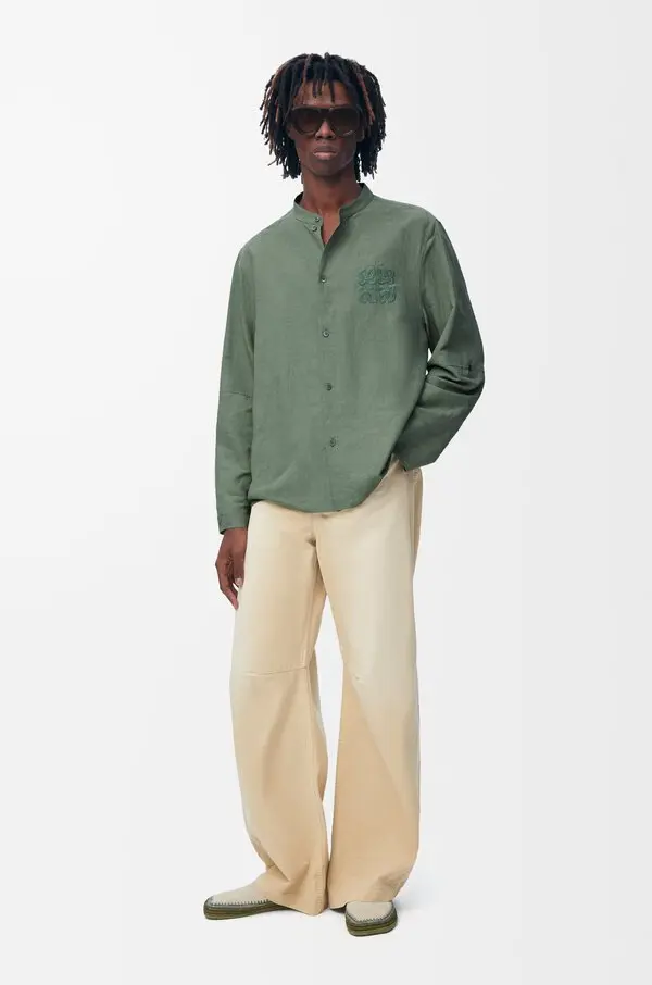 Loewe Shirt In Viscose And Linen