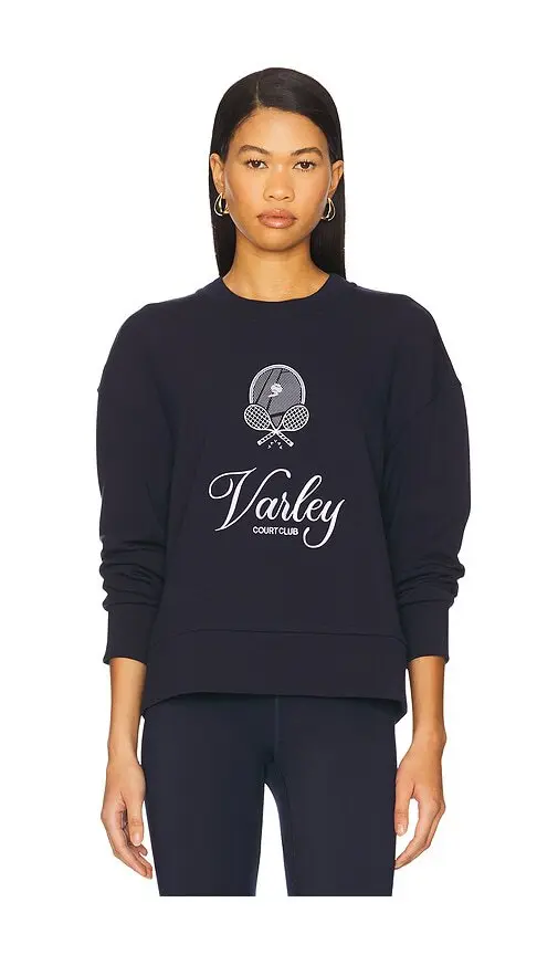 Varley Rasco Namesake Sweatshirt - Navy & White