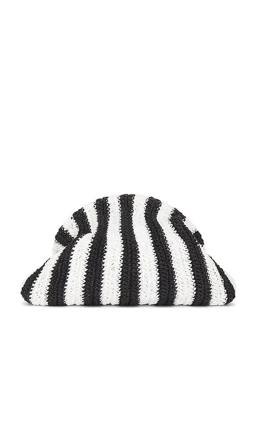 BTB LOS ANGELES Stella Clutch - Black & Whtie