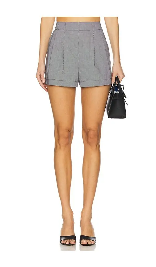 Faithfull The Brand Mirelle Mini Short - Black Micro Gingham