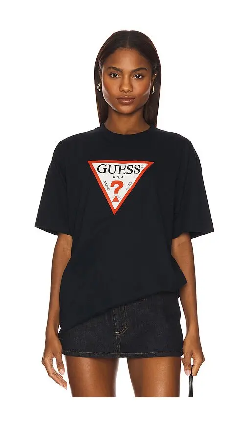 GUESS JEANS Iconic Tee In Navy