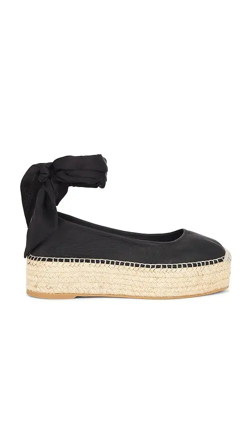 Free People Starboard Wrap Espadrille - Black